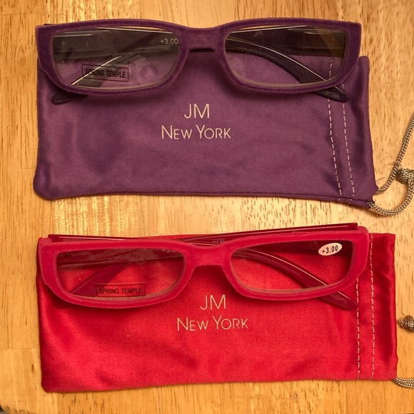 Joy Mangano | Accessories | 2 Pair Joy Mangano 3 Readers With Matching ...